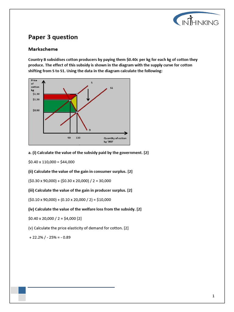 Economic Analysis of Subsidies and Equity | PDF | Government Spending ...