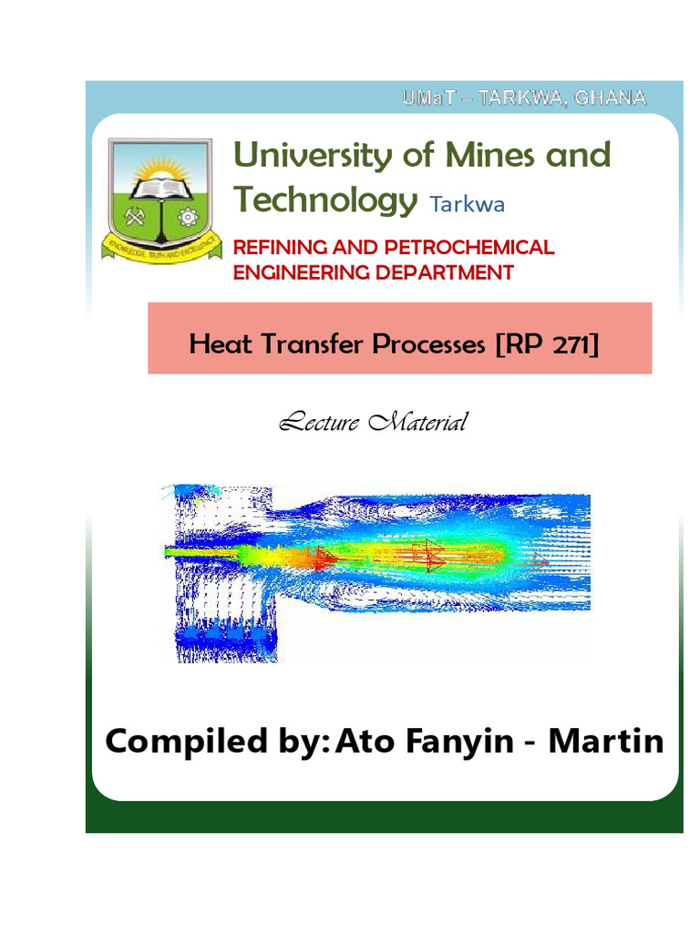 Heat Transfer Processes Course Guide | PDF | Heat Transfer | Thermal ...