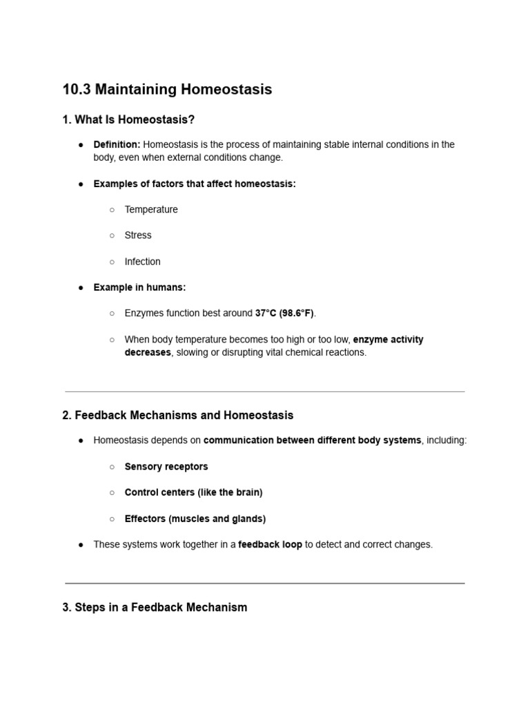 Understanding Homeostasis Mechanisms | PDF | Homeostasis | Cell Signaling