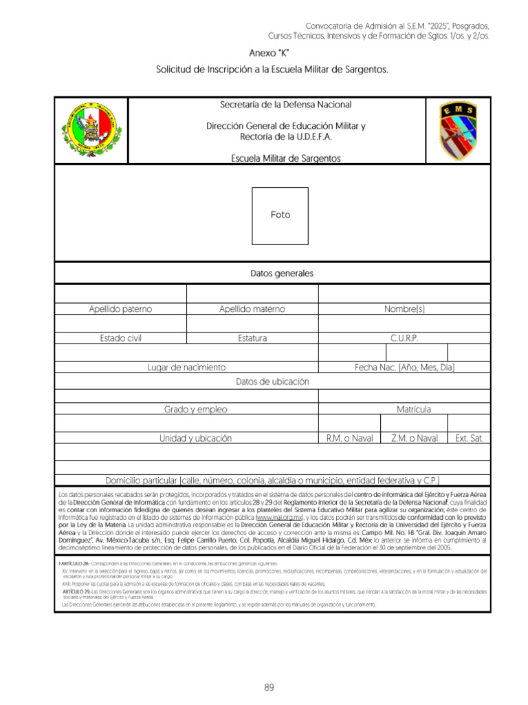 Anexo Esc Mil Sgtos | PDF