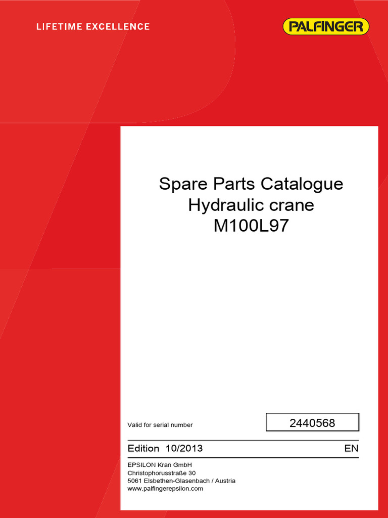 Epsilon M100L 2018 | PDF | Crane (Machine)