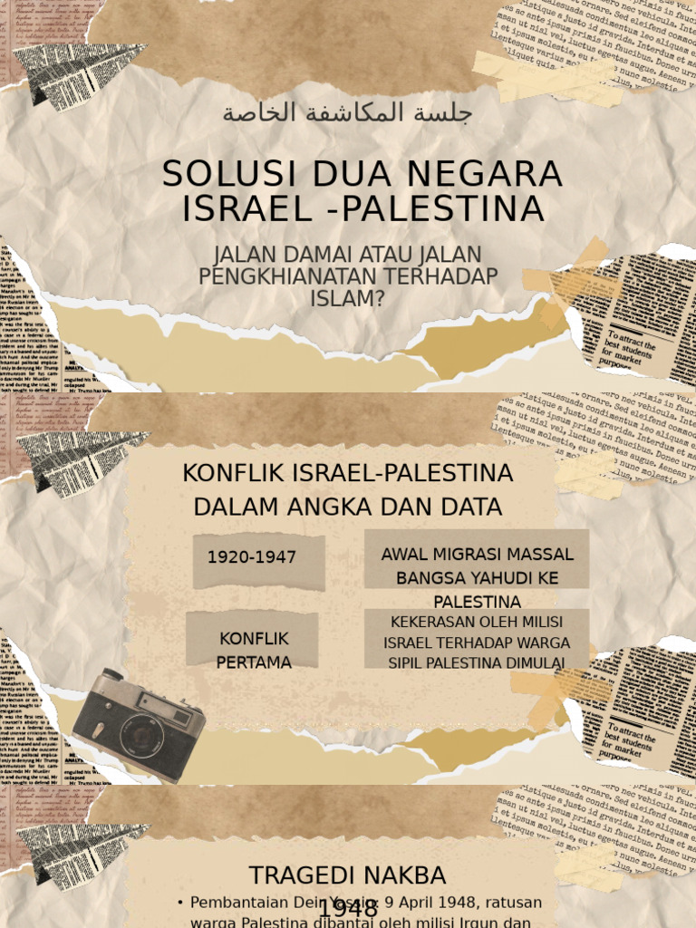 Solusi Dua Negara Palestina Isrel Dalam Tinjauan Politik Islam | PDF