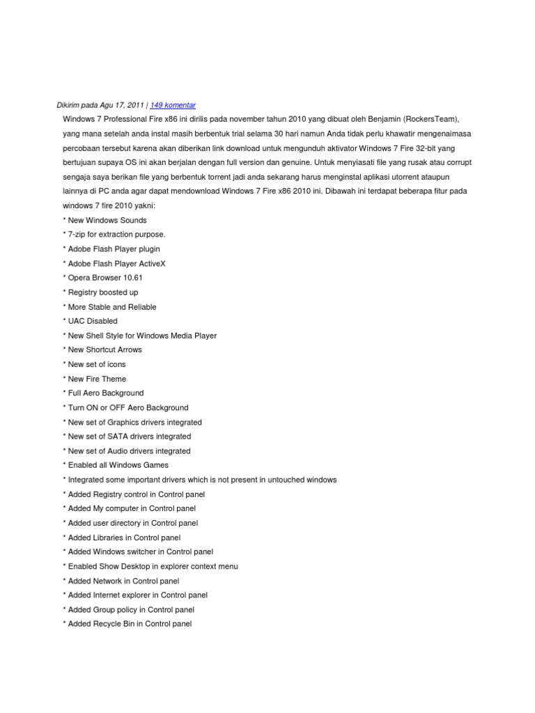 Master Windows 7 Fire | PDF | Microsoft Windows | Windows 7