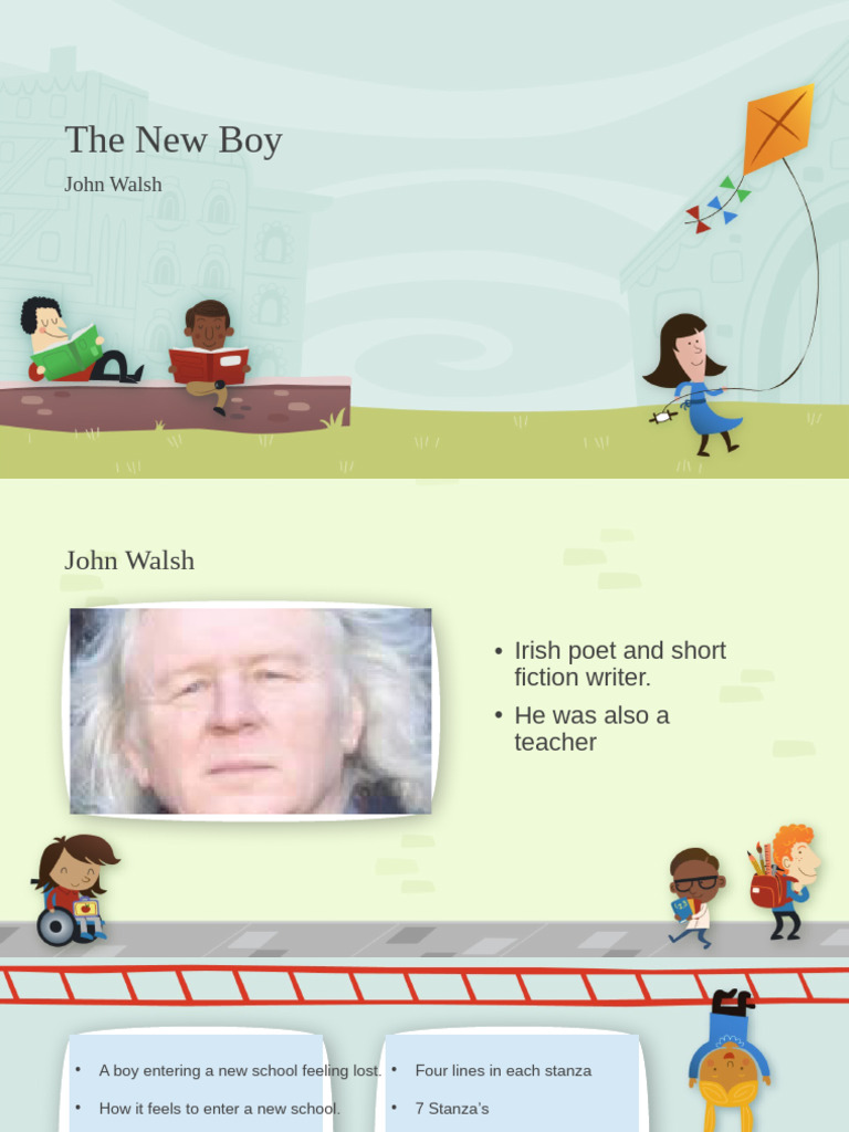 The New Boy: A Poem by John Walsh | PDF | Poetry