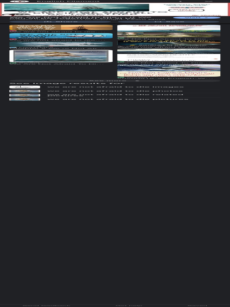 We Are Not Afraid To Die Ship Wreck - Google Search | PDF