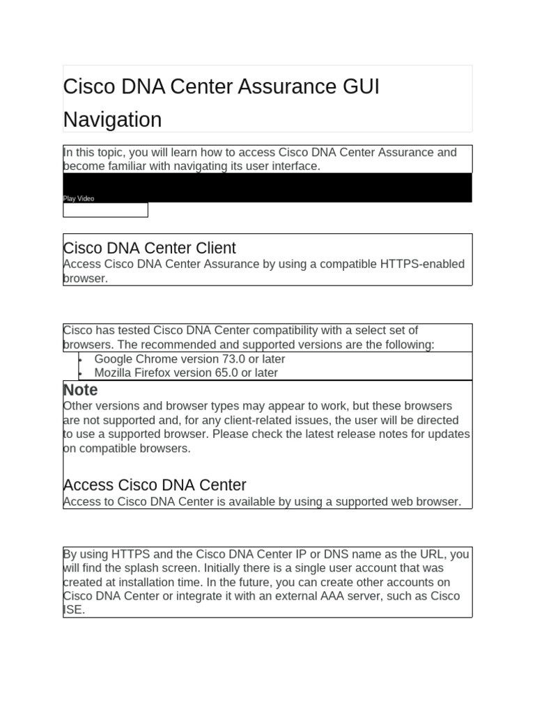 Cisco DNA Center Assurance Navigation Guide | PDF | Computer Network ...