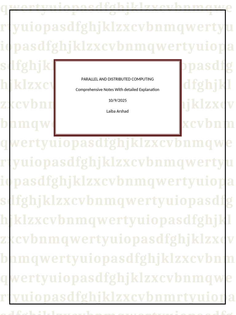 Parallel and Distributed Computing | PDF | Parallel Computing ...