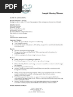 Sample Meeting Script For President | PDF | Committee | Agenda (Meeting)