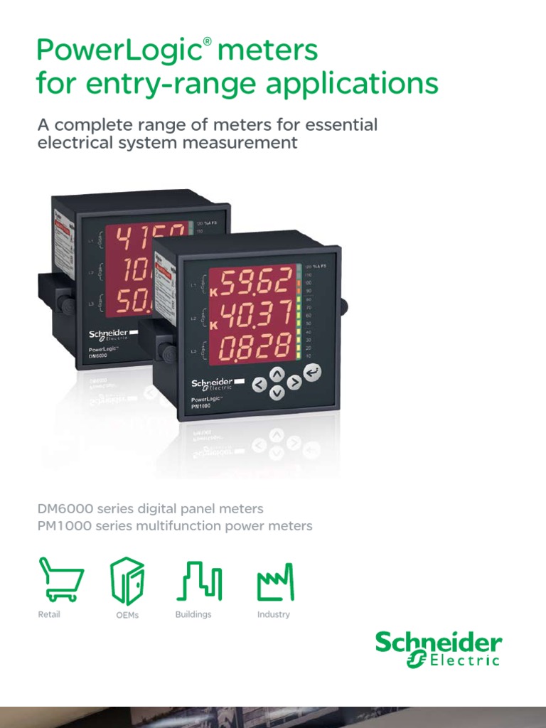 Powerlogic Meters For Entry-Range Applications | PDF | Energy ...
