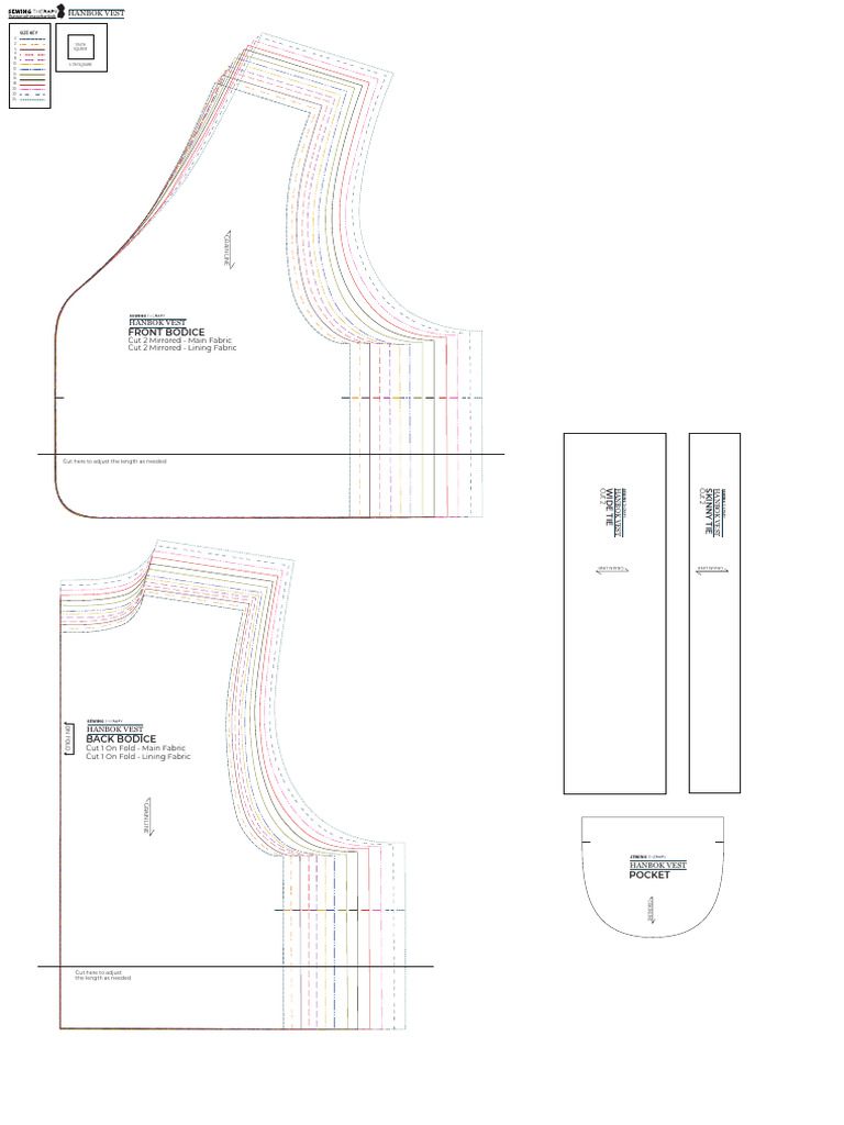Hanbok Vest Sewing Pattern Guide | PDF