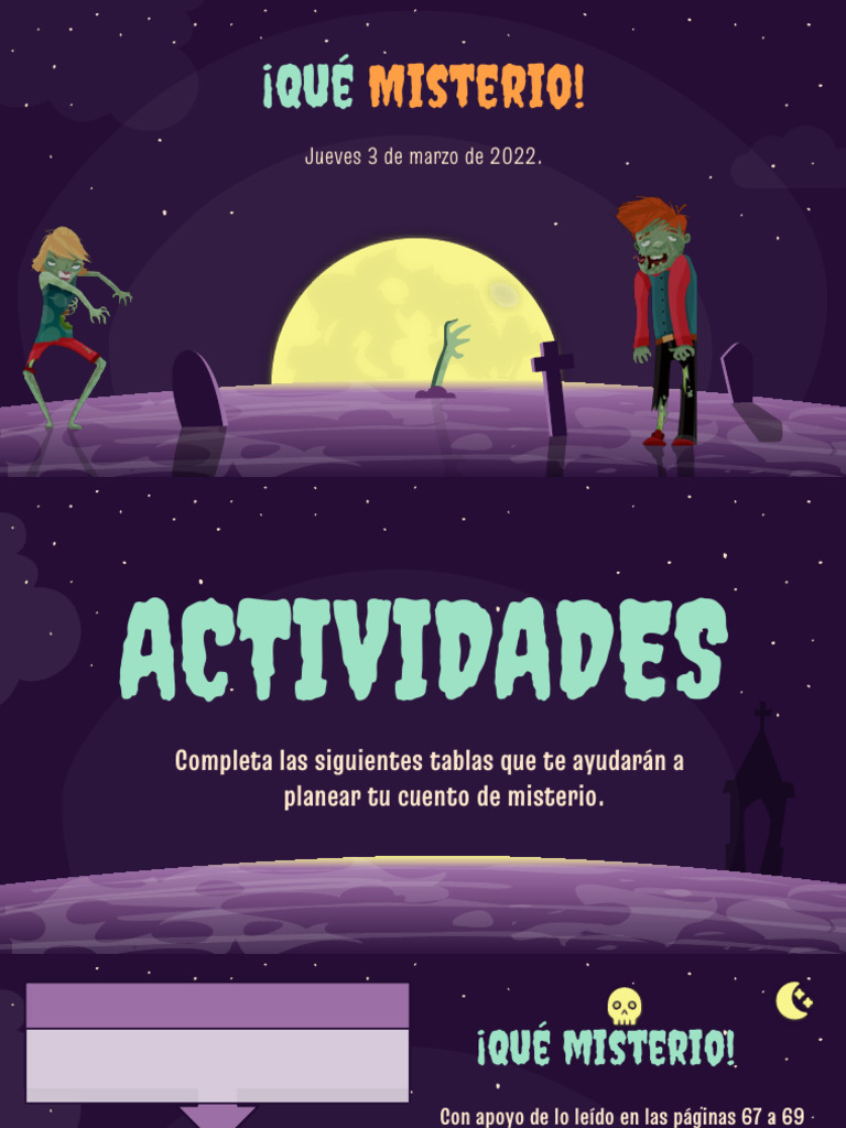 Planeación de Cuento de Misterio | PDF