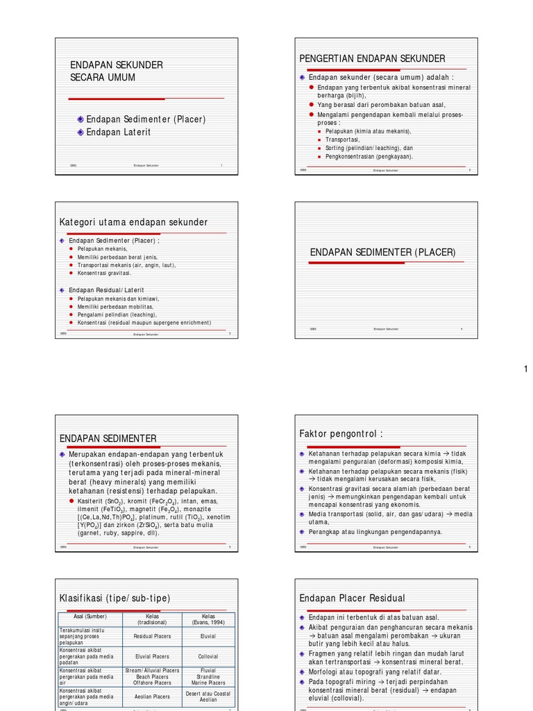 Profil dan Klasifikasi Nikel Laterit | PDF