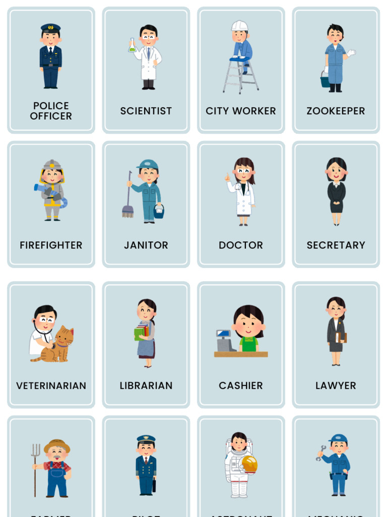 Jobs Flashcard | PDF