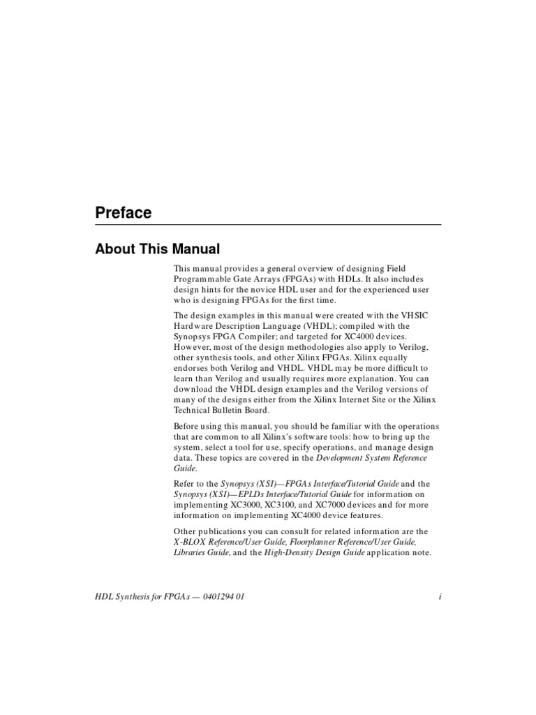 Hdl Coding For Xilinx Fpga Pdf Hardware Description Language Field Programmable Gate Array 4754