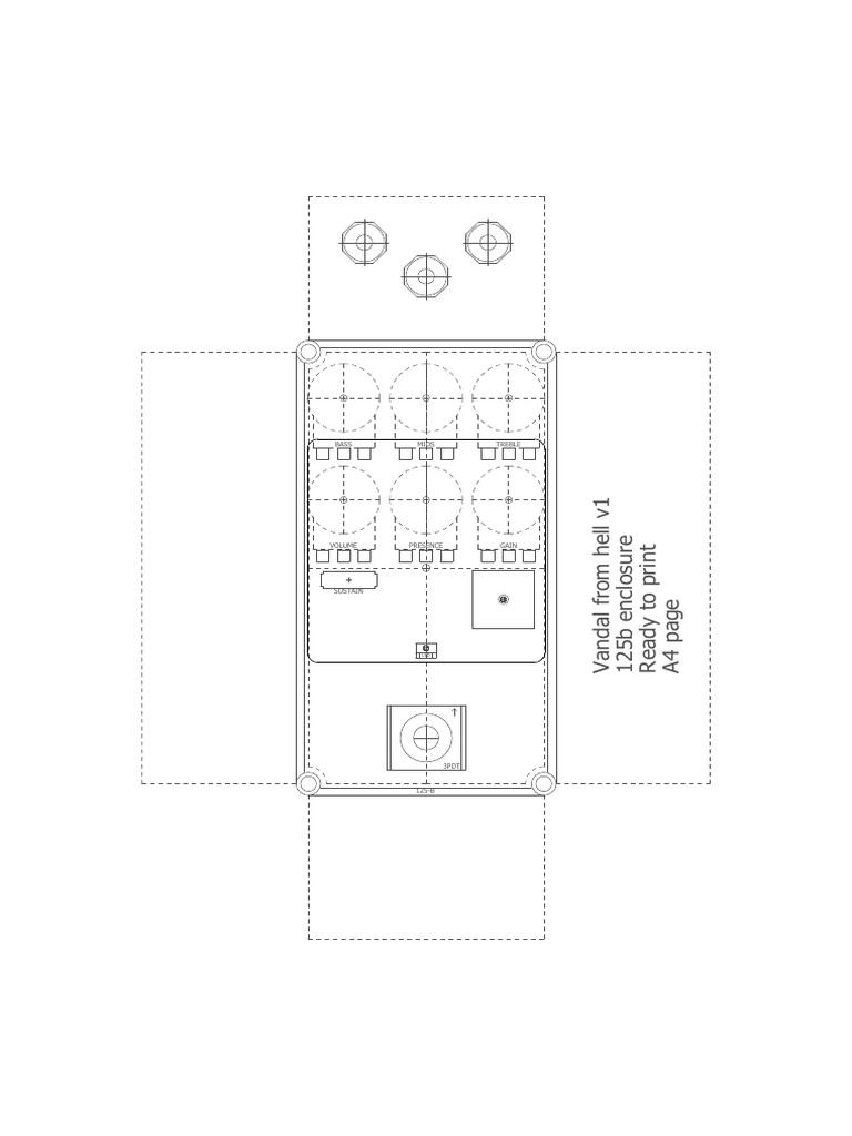 Vandal From Hell v1 Drilling Template | PDF