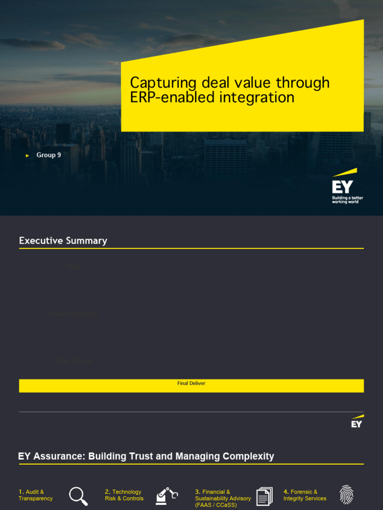 EY Case Deck Updated1 | PDF | Goodwill (Accounting) | Intangible Asset
