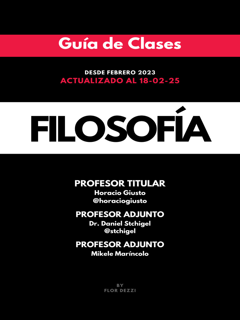 Clases de Filosofía con Horacio Giusto | PDF | Existencia | Teoría de ...