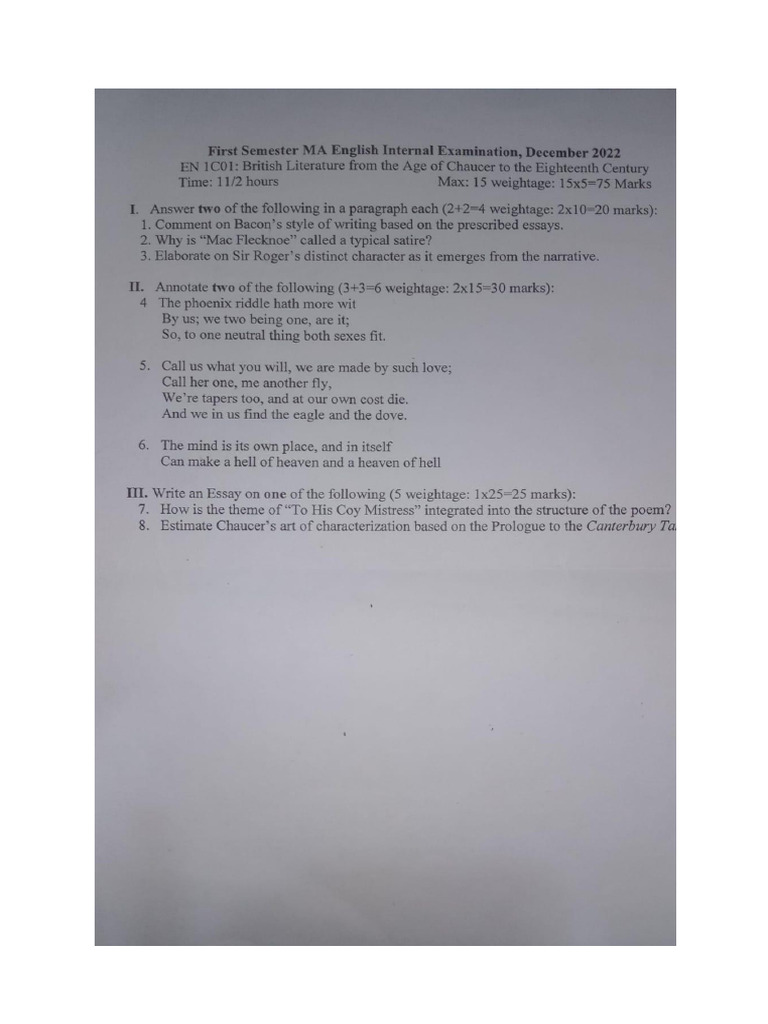 18th Century Q | PDF