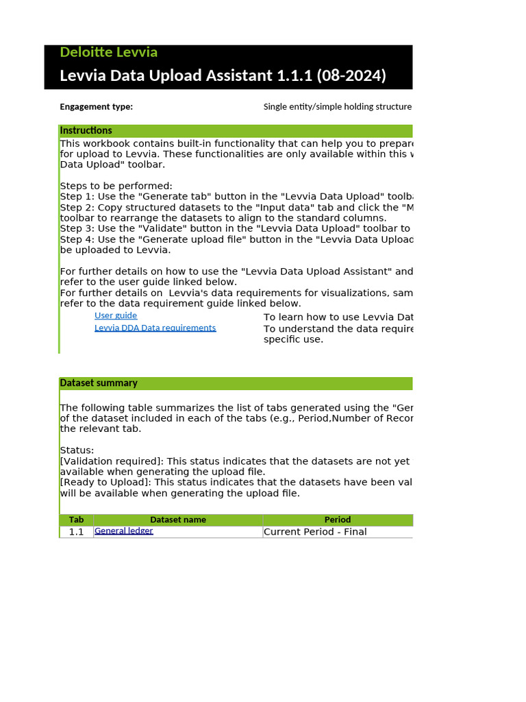 Levvia Data Upload Assistant Guide | PDF | Debits And Credits | Euro