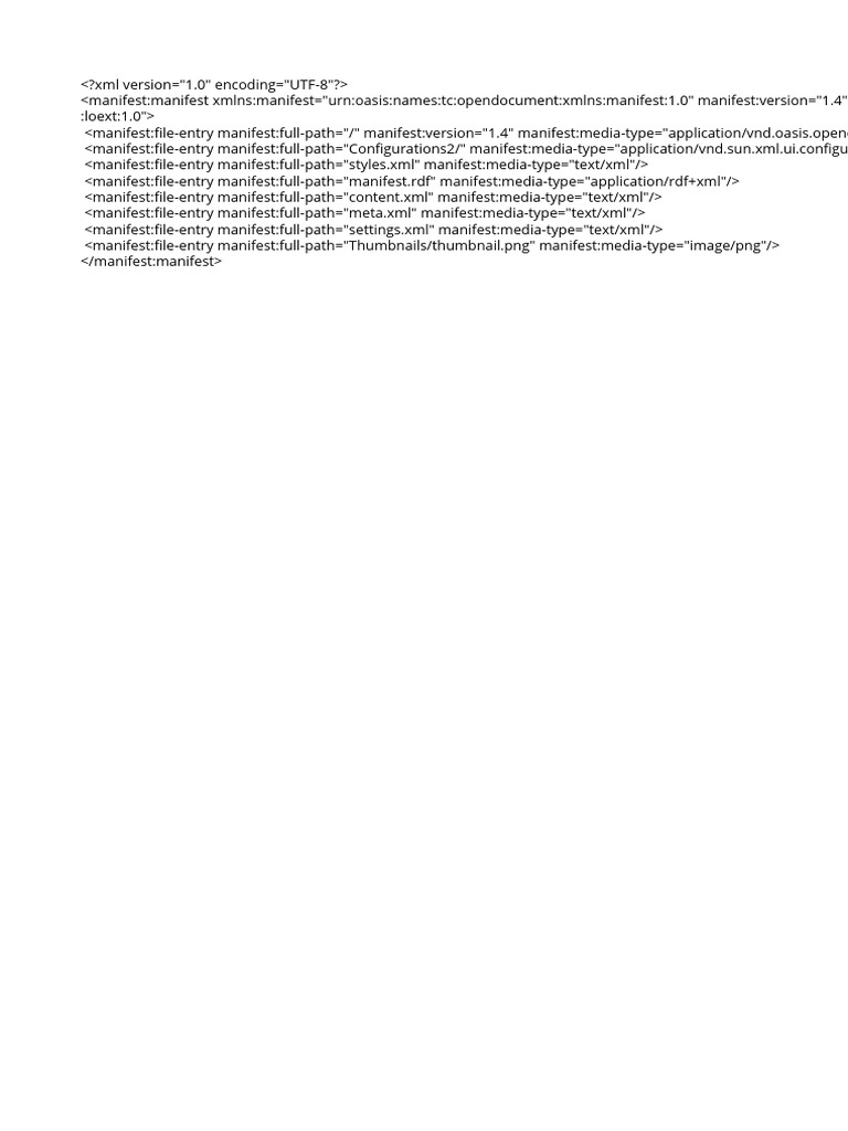 Manifest | PDF