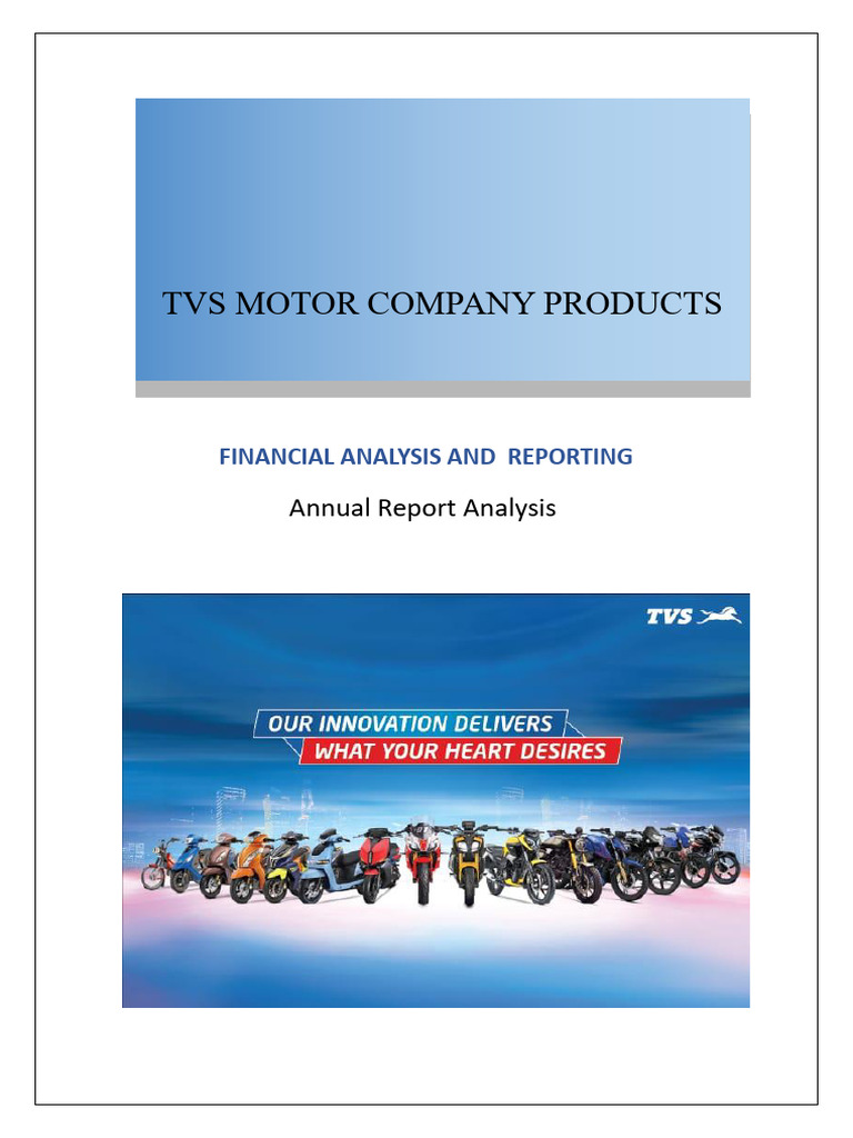 TVS Motor Company Financial Analysis | PDF | Working Capital | Revenue