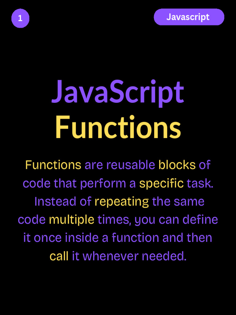 Javascript Functions 1755365363 | PDF | Parameter (Computer Programming) | Java Script