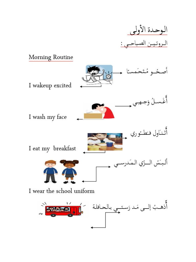 Morning Routine Text.1 | PDF
