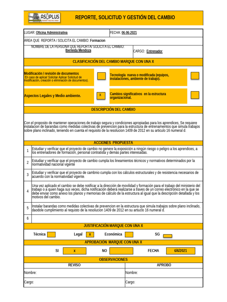 RSO-32 Solicitud Instalacion de Barandas Plano Incl | PDF