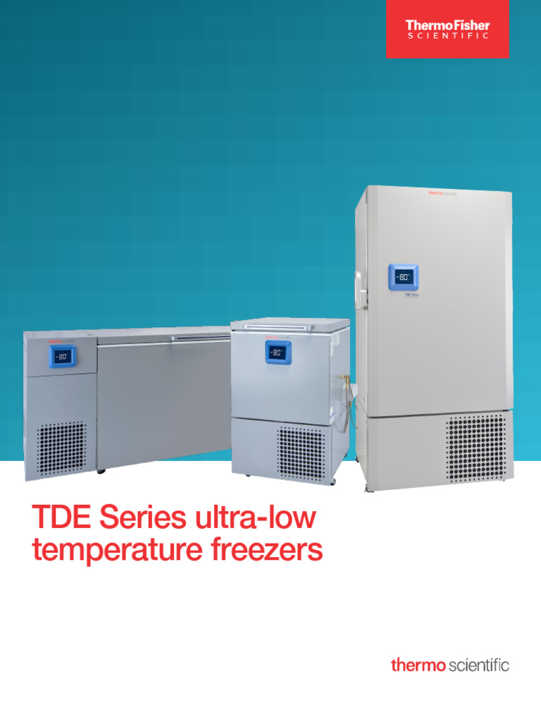 TDE Series Ultra-Low Temp Freezers | PDF