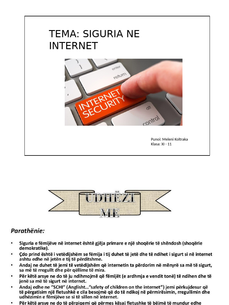 Siguria e Fmijve N Internet | PDF