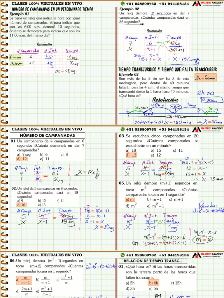 Resol Cronometría 01 | PDF