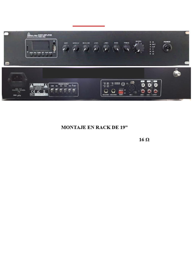 Amplificadores y Accesorios de Audio | PDF | Altoparlante | Micrófono