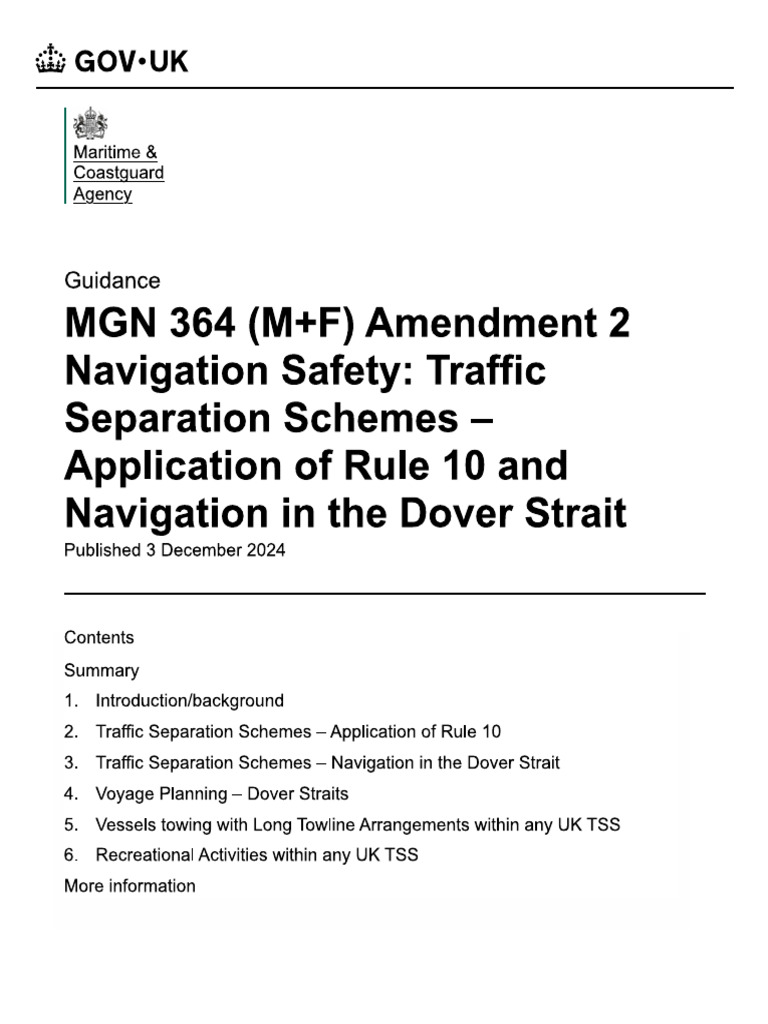 MGN 364 (M+F) Amendment 2 Rule 10 | PDF