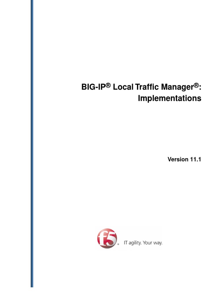 BIG-IP Local Traffic Manager Implementations | PDF | File Transfer ...