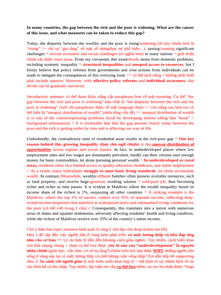 The Rich-poor Gap - Van Thanh | PDF