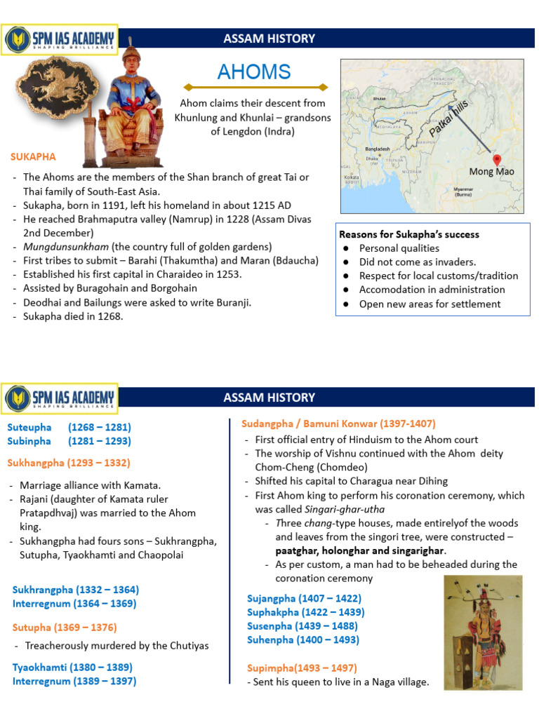 Ahom Dynasty History in Assam | PDF