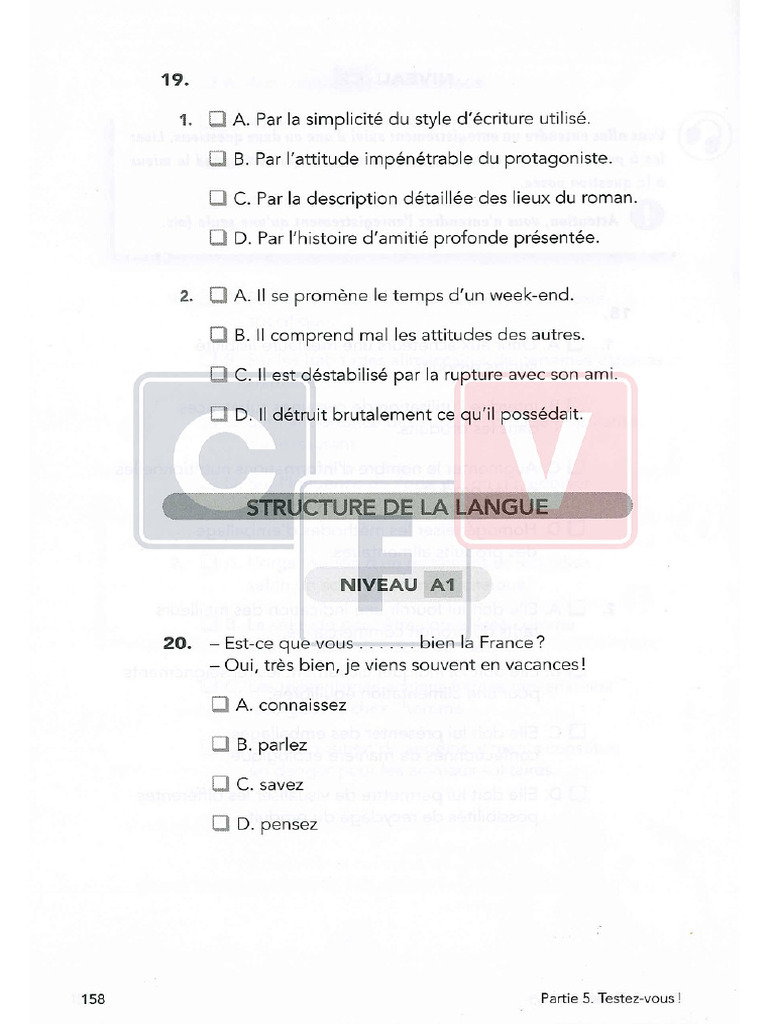 TCF - Structure de La Langue - Đề 3 | PDF