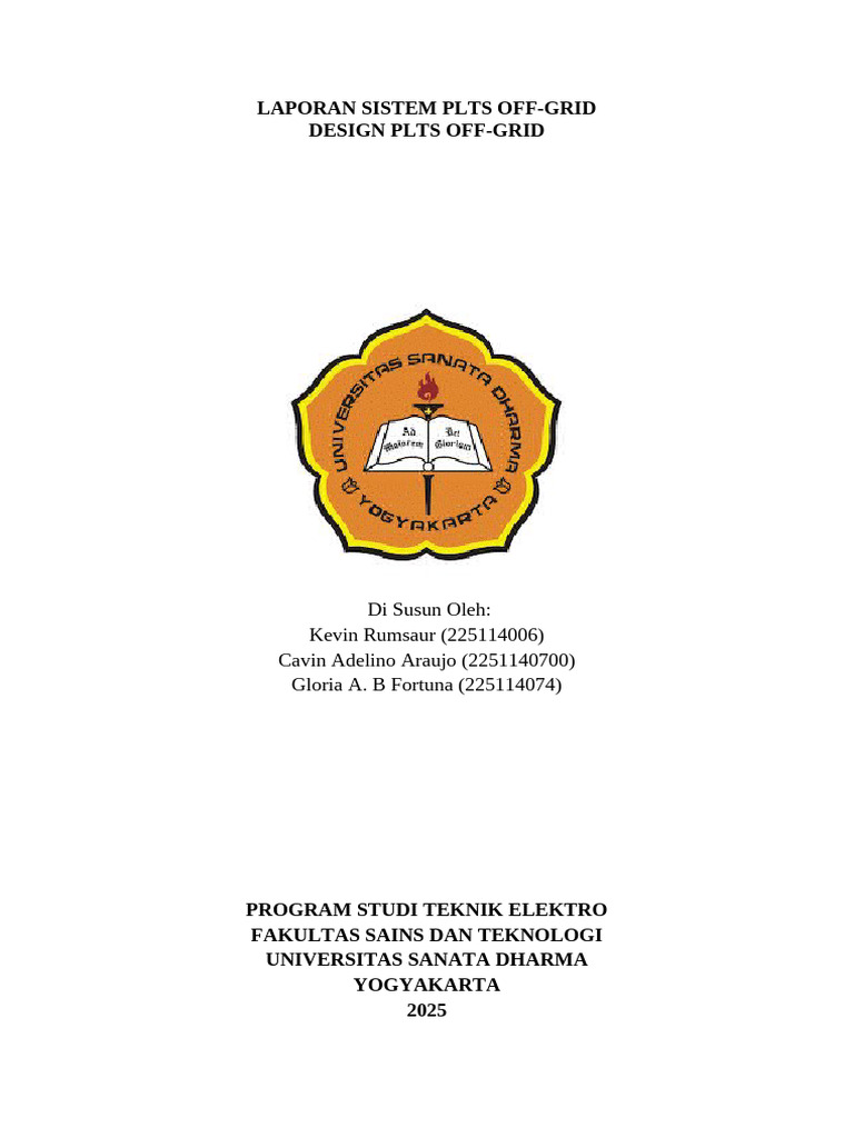Laporan Design Plts Off-Grid | PDF