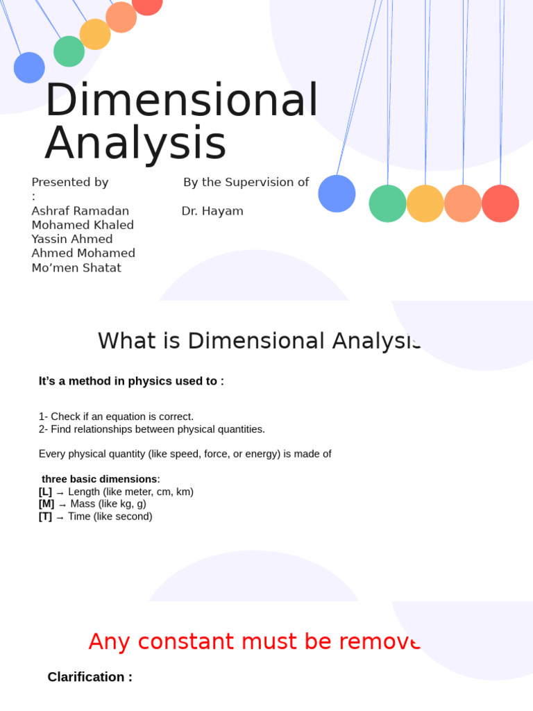 Dimensional Analysis in Physics Explained | PDF