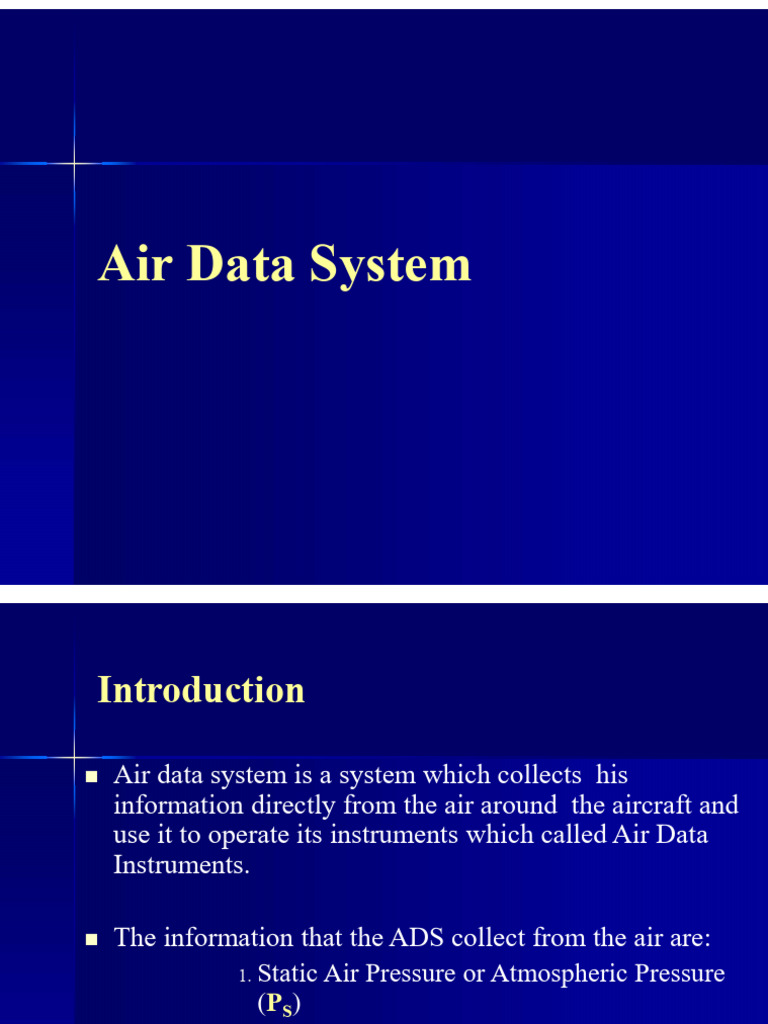 Air Data System | PDF | Airspeed | Aerospace