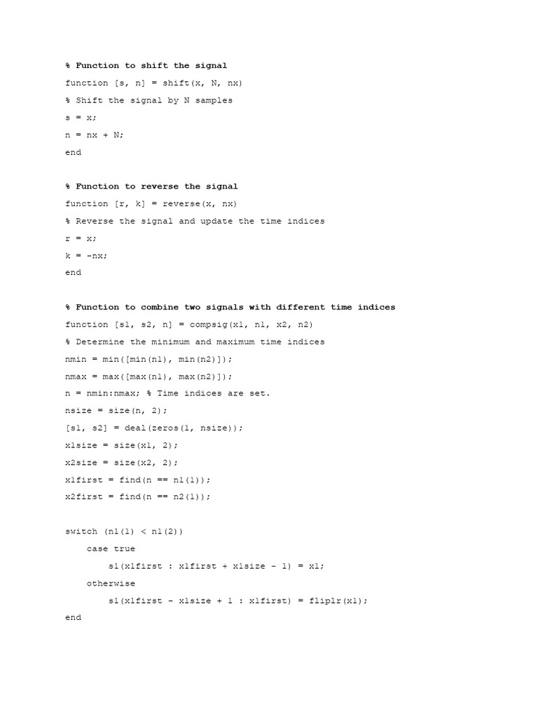 Supporting Functions | PDF
