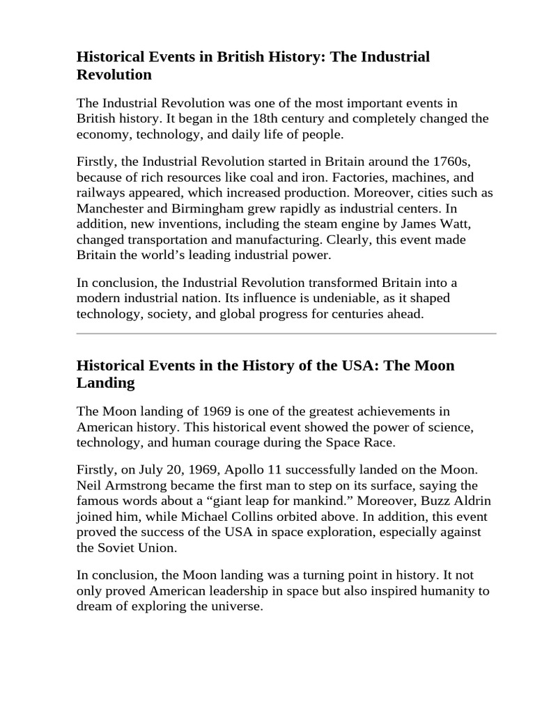 Historical Events | PDF