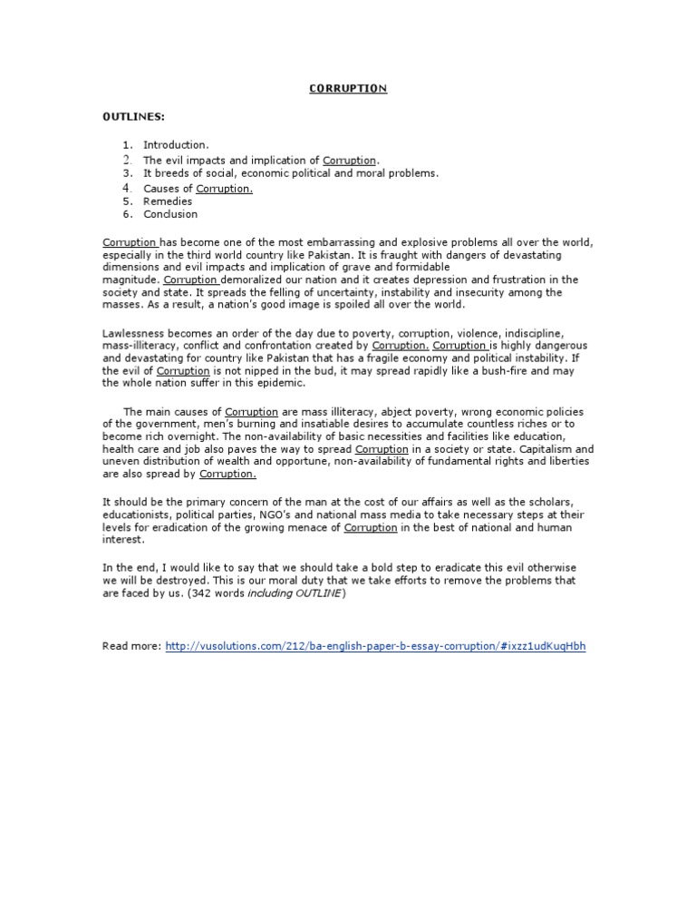 Corruption | PDF