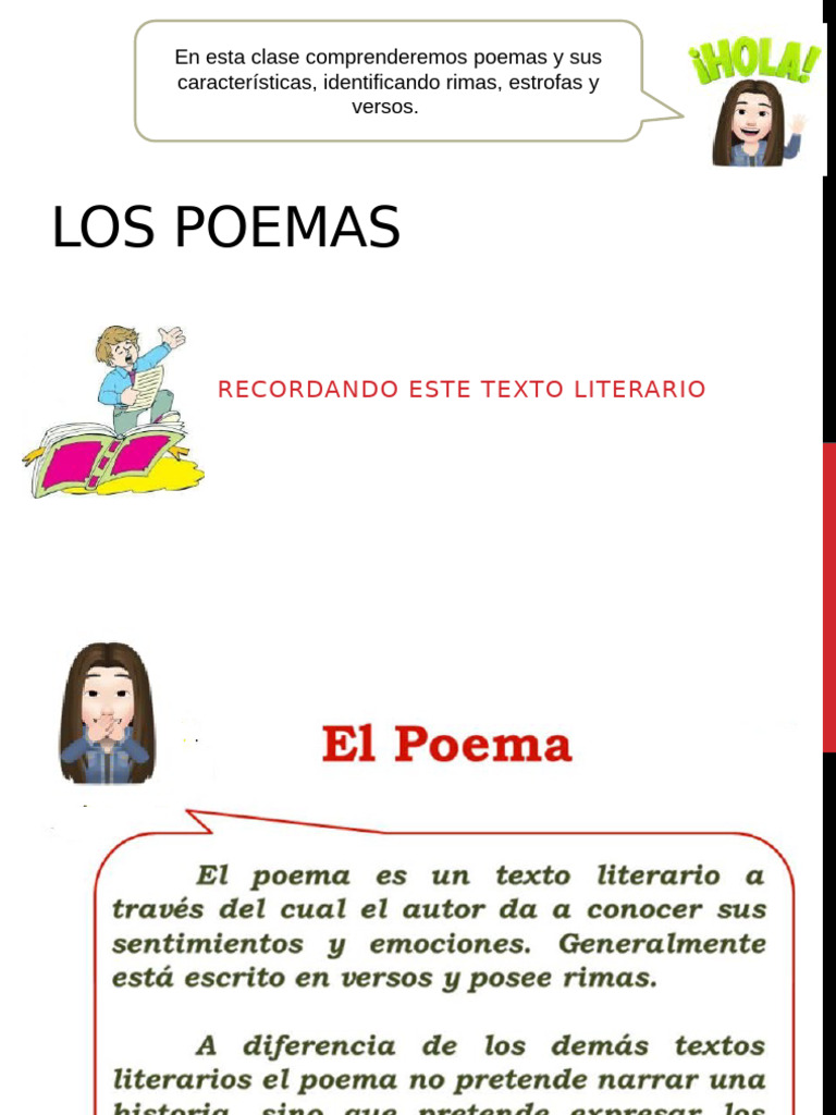 Presentación Sobre Los Poemas y Sus Partes | PDF