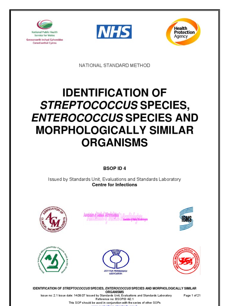 Identification of Streptococcus Species, Enterococcus Species and ...