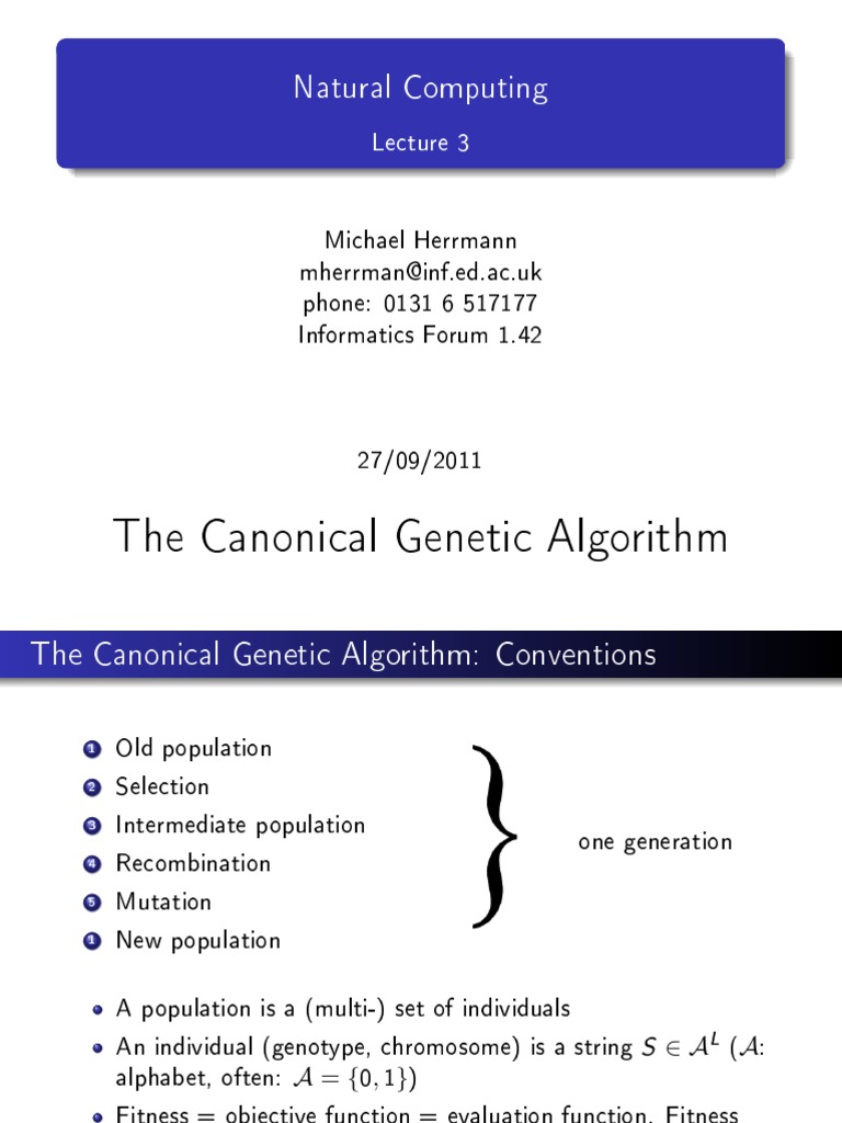 Genetic Algorithm | PDF | Genetic Algorithm | Fitness (Biology)