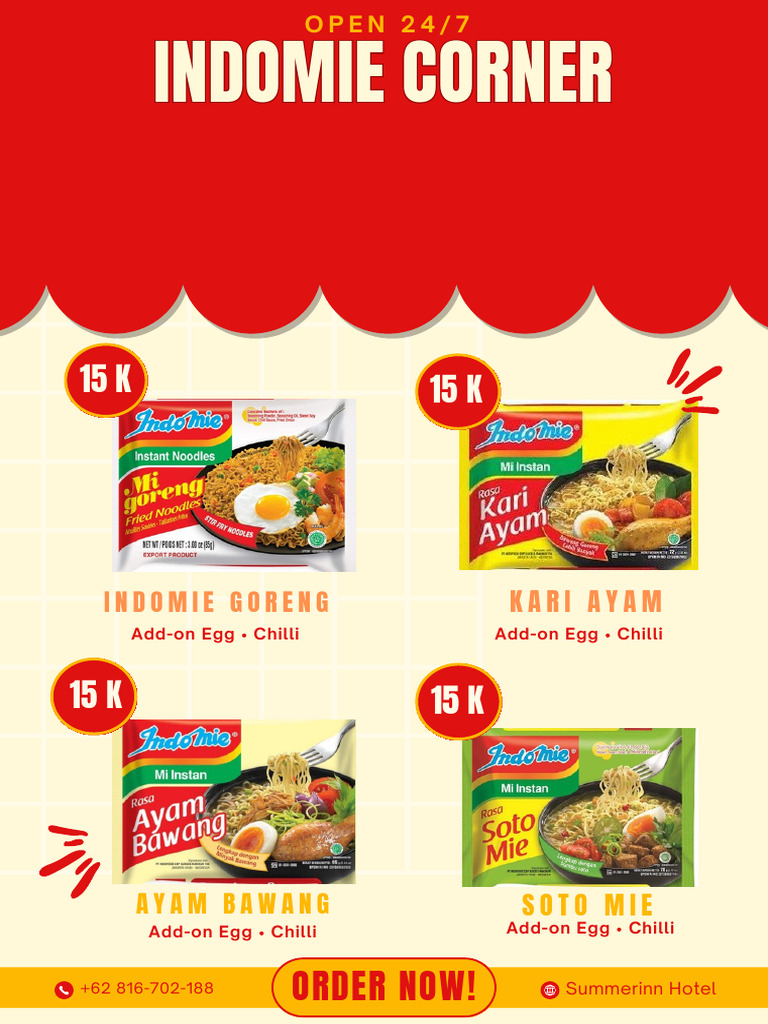 Red and Yellow Photo Collage Silog Pinoy Food Menu PDF | PDF