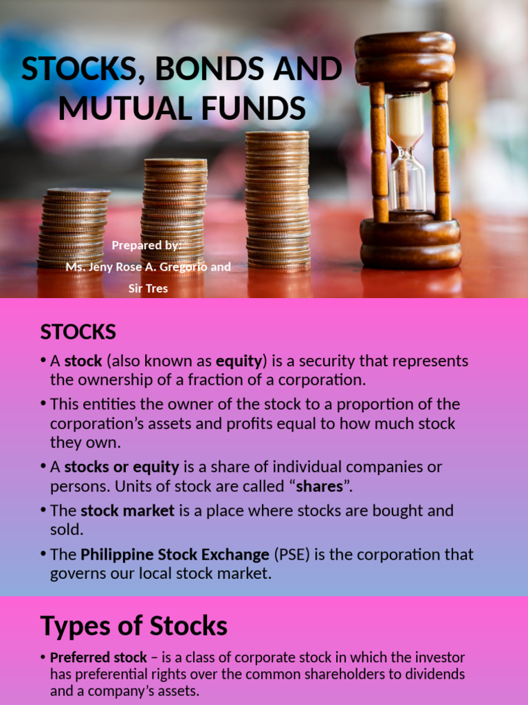 Stocks Bond and Mutual Funds | PDF | Bonds (Finance) | Stocks