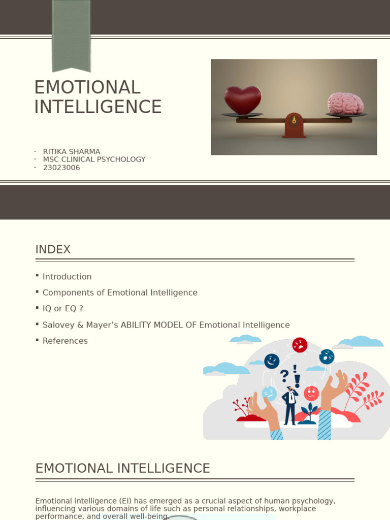 Understanding Emotional Intelligence Models | PDF | Emotional ...