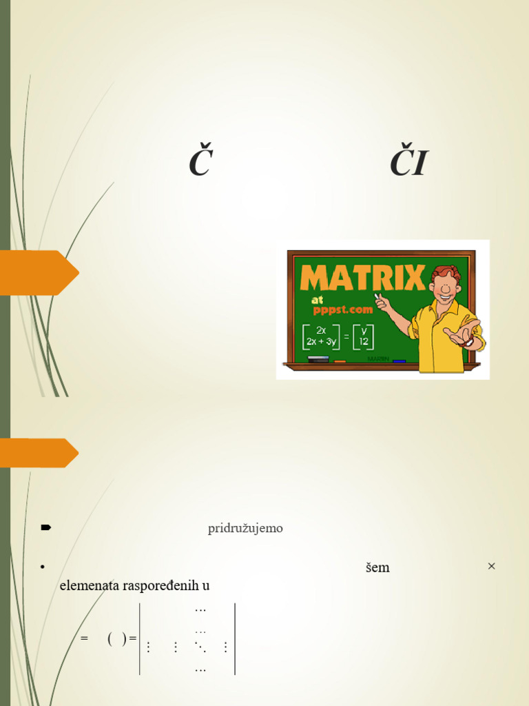 PMC - Drugo Predavanje - Determinante, Inverzna Matrica I Matricne Jednacine, SStojanovic | PDF